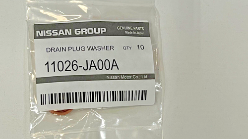 10-PC PK GENUINE NISSAN & INFINITI (1980-2022) OIL DRAIN PLUG GASKET ...
