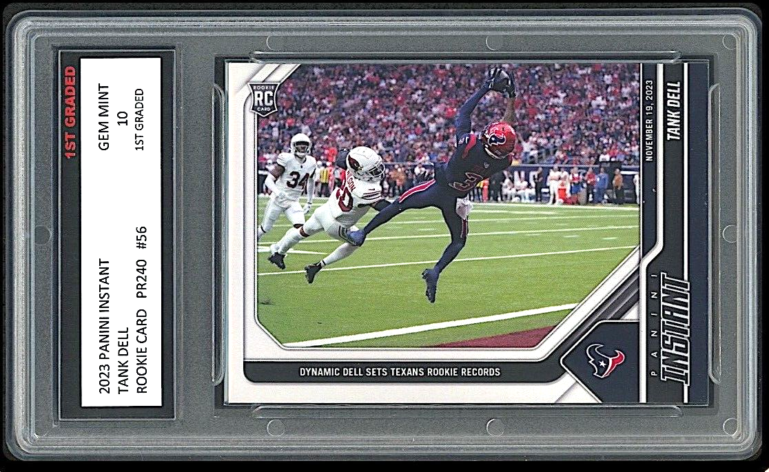 Tank Dell 2023 Panini Instant 1st Graded 10 NFL Rookie Card Houston ...