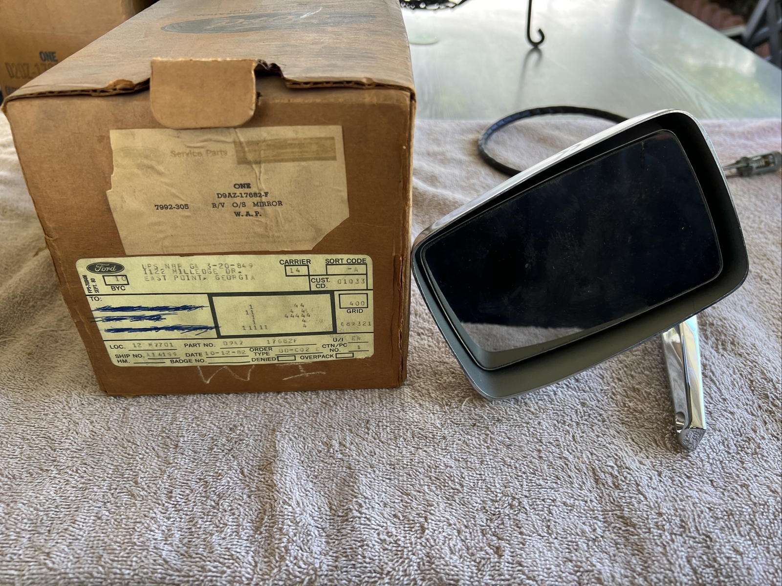 Ford NOS 1979 Ford Car Mirror Assembly D9AZ 17682 F | eBay