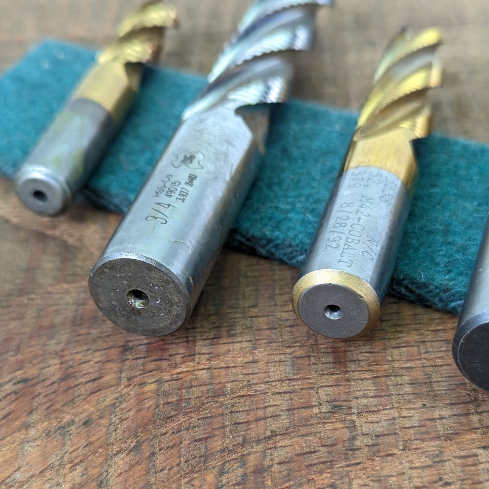 10xRoughing End Mills HSCo/Carbide Sharp! Niagara Hanita Machinist Tool ...