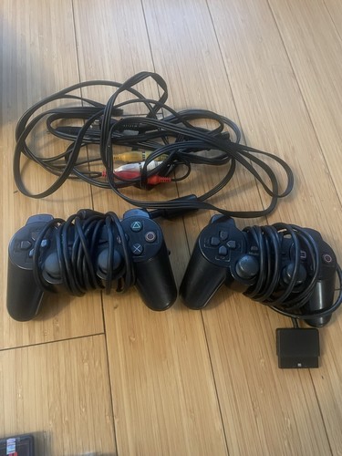 Sony Playstation 2 console bundle - console, wire, 2 controllers, 9 ...