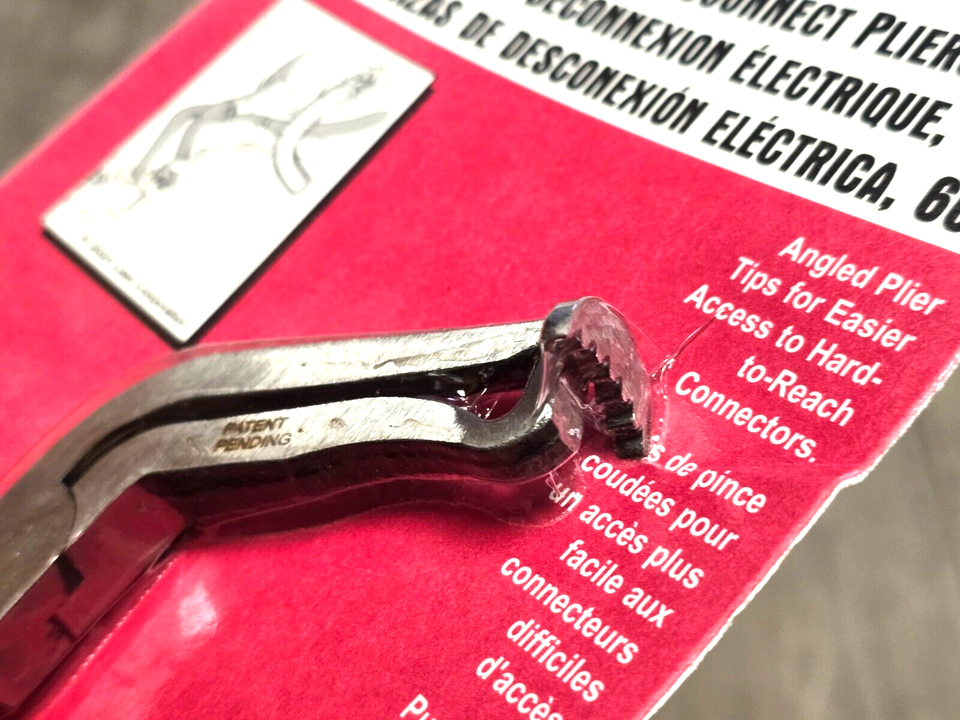 New Lisle Angled Electrical Disconnect Pliers for Push Tab Style Plugs ...