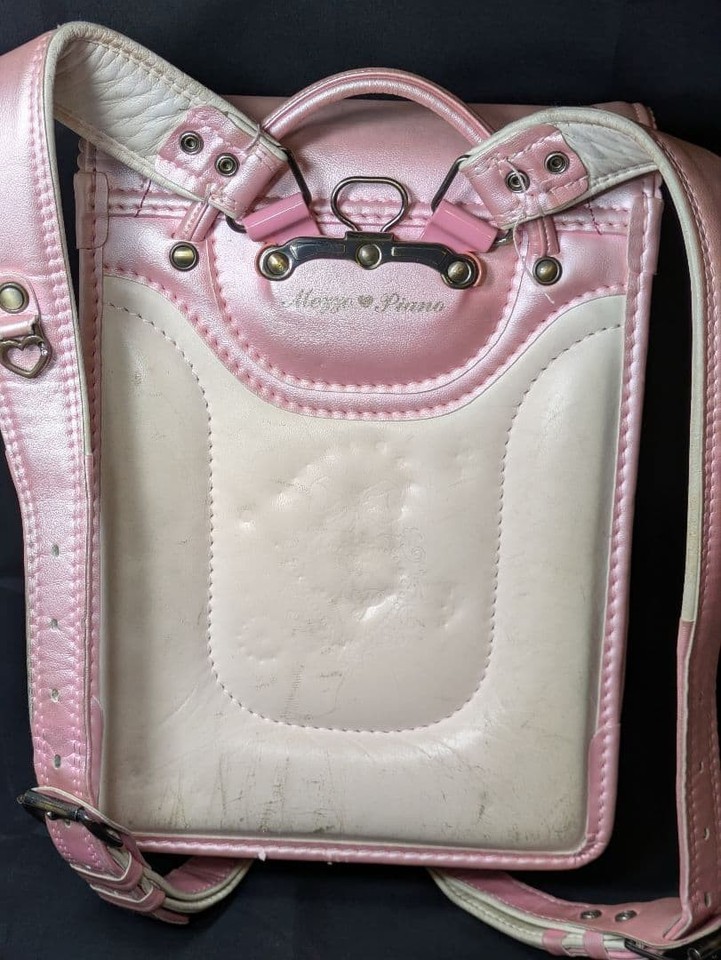 Mezzo Piano Classical Renette School Backpack Brilliant Cherry Leather ...