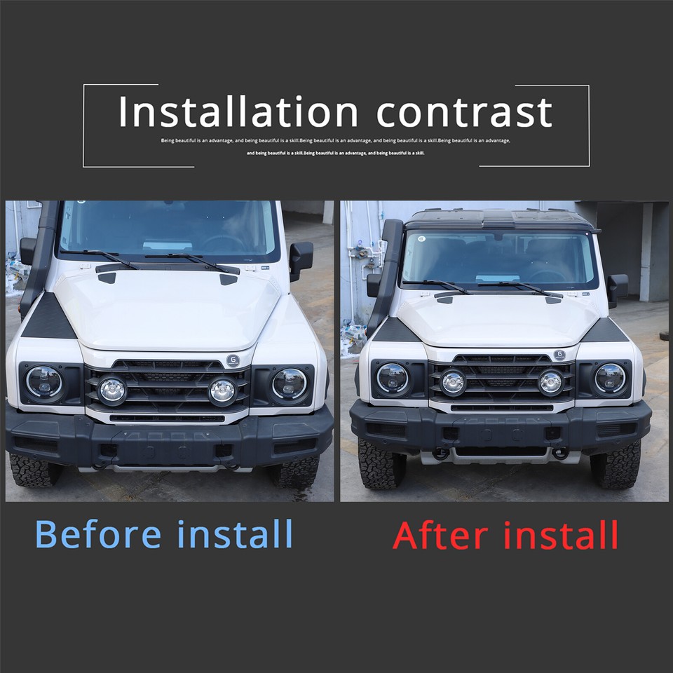 Aluminum Alloy Engine Hood Side Guard Panel Trim For Ineos Grenadier ...