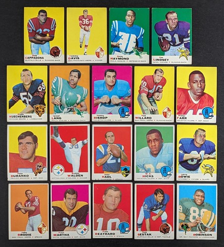 1969 Topps Football Set Break 19 Cards | eBay