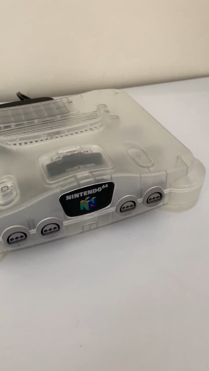 NEW Nintendo 64 N64 Limited Clear Crystal White Custom Console W/ New ...