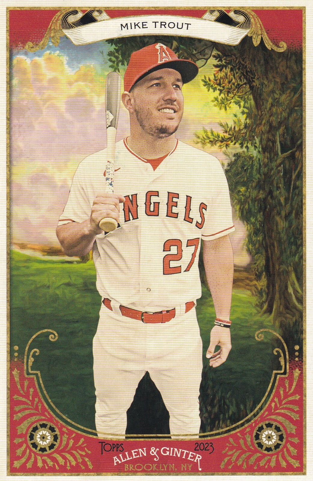 Mike Trout 2023 Topps Allen & Ginter Box Topper Los Angeles Angels | eBay