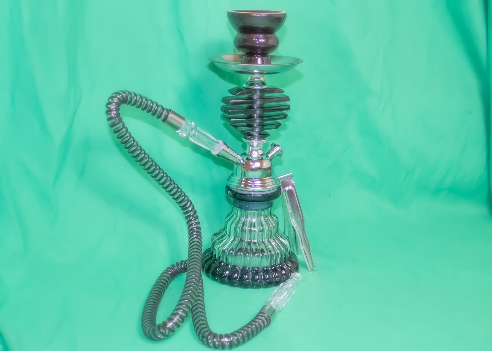Hookah 1 Hose Decorative Smoking Nargila Glass Water Pipe Complete ...