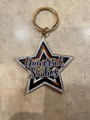 Universal Studios Star Keychain Keyring Sparkly | eBay