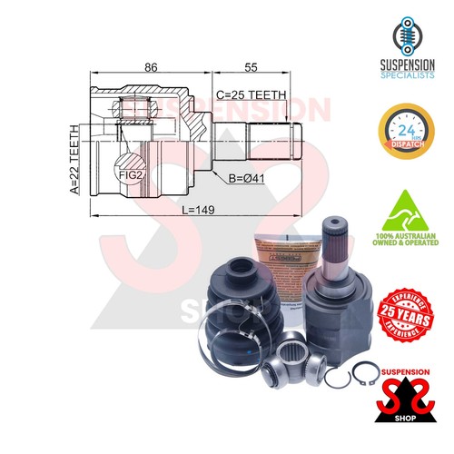 Front Axle Left Cv Joint Kit, Drive Shaft Suit KIA Cerato 2.0 CERATO II ...