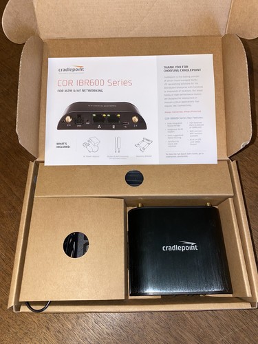 Cradlepoint COR IBR600 Series 4G LTE CDMA Cellular WiFi Router - Black ...