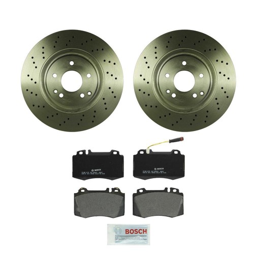 Bosch Front Vented 329mm Rotors & Semi-met Disc Brake Pads Kit For R171 ...