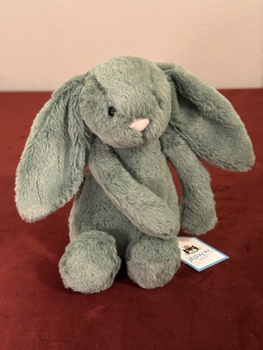 NEW Jellycat Bashful Ivy Bunny BNWT Retired Rare Green Rabbit Plush ...