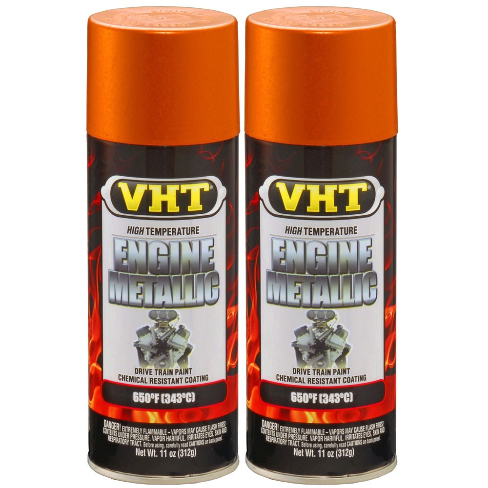 VHT High Temp Paint VHTSP402 (2-PACK); Engine Metallic 11oz Burnt ...