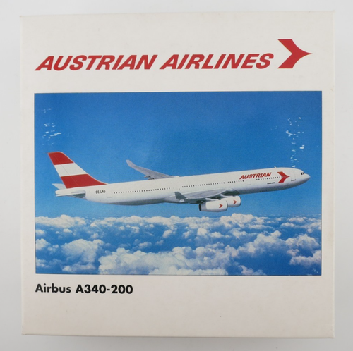Vintage Herpa Austrian Airlines Airbus A340-200 Model - 1:500 - 507318 ...