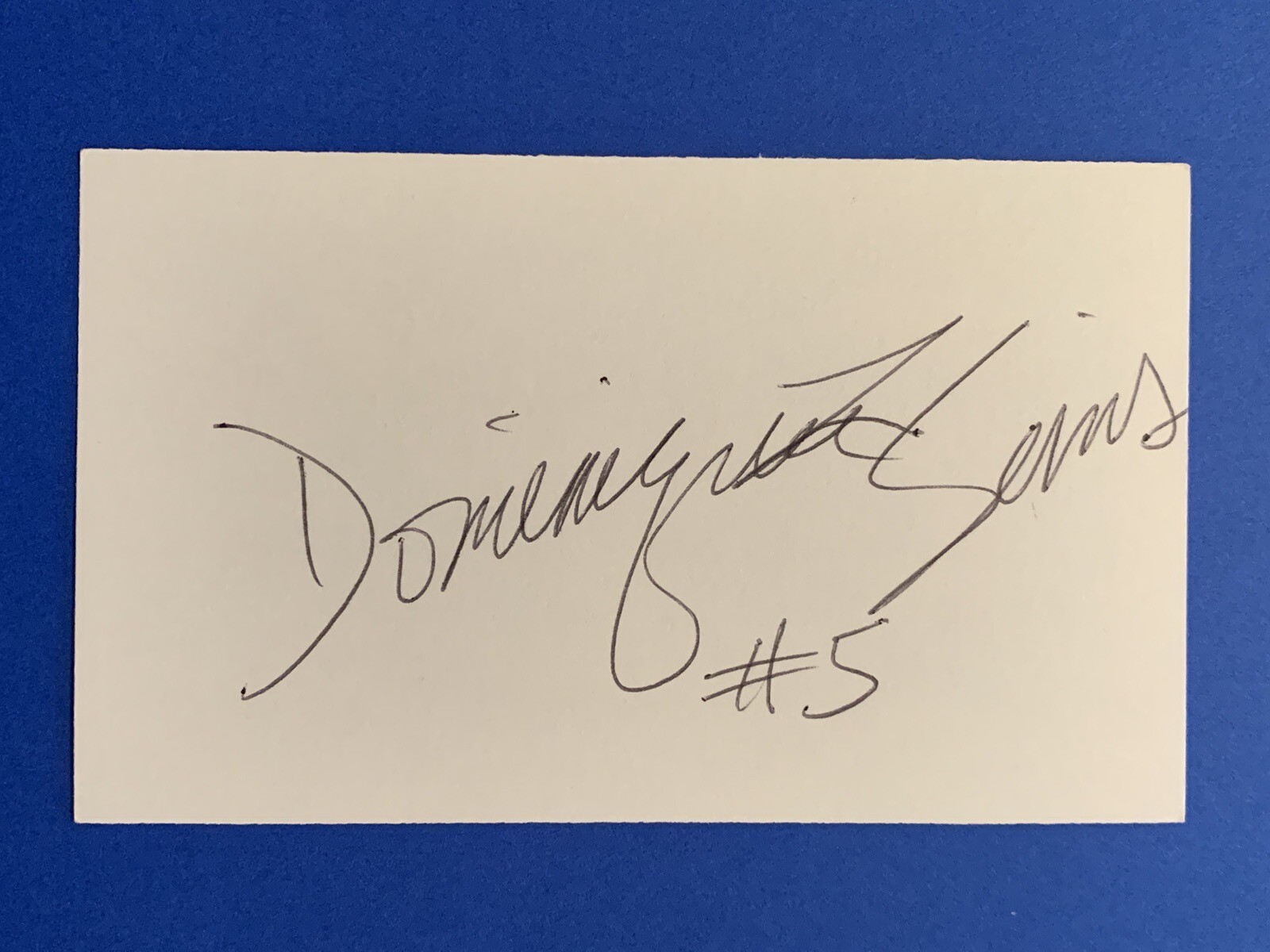 DOMINIQUE SIMS #5 Signed MINNESOTA GOLDEN GOPHERS 3x5 Index Card ...