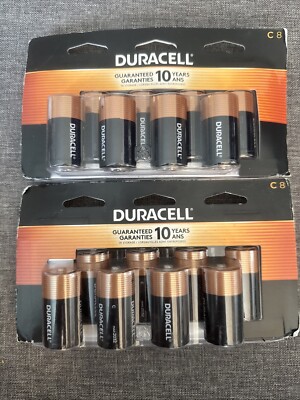 Duracell C8 Alkaline Batteries with Recloseable Package - (2 Packs of 8 ...