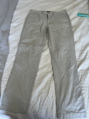 J. CREW The Sutton Men's Khaki Pants Stone Size 32x31 Preppy Classic ...