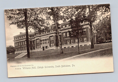 SOUTH BETHLEHEM PA LEHIGH UNIVERSITY WILLIAMS HALL REAL PHOTO POSTCARD ...