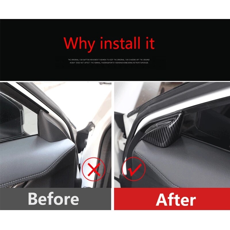 Car Front Door Window Triangle A Pillar Colum Cover Trim For Mazda CX-5 ...