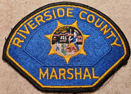 CA Riverside County California Marshal Patch | eBay