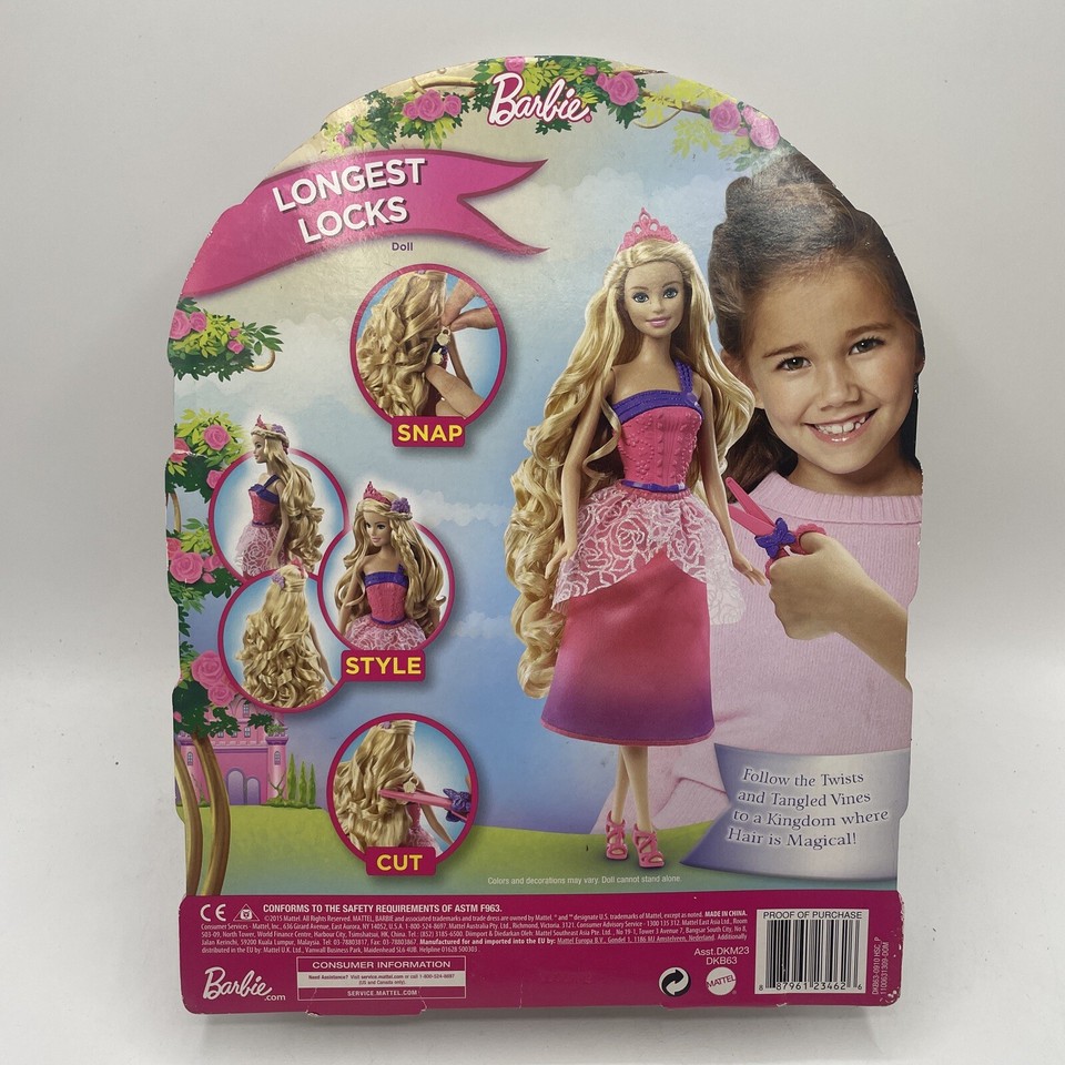 Barbie Endless Hair Kingdom Longest Locks Doll & Access. #DKB63 NEW ...