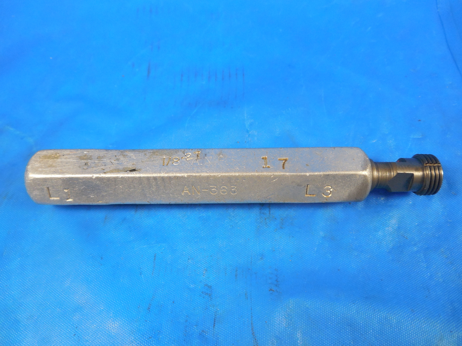 1/8 27 ANPT L3 PIPE THREAD PLUG GAGE .125 A.N.P.T. L-3 QUALITY ...