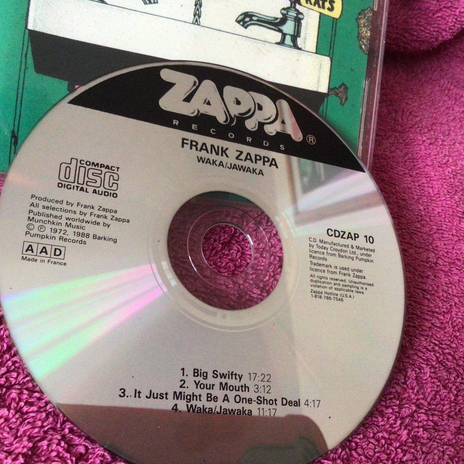 FRANK ZAPPA - WAKA/JAWAKA / ZAPPA-RECORDS FRANCE-CD | eBay