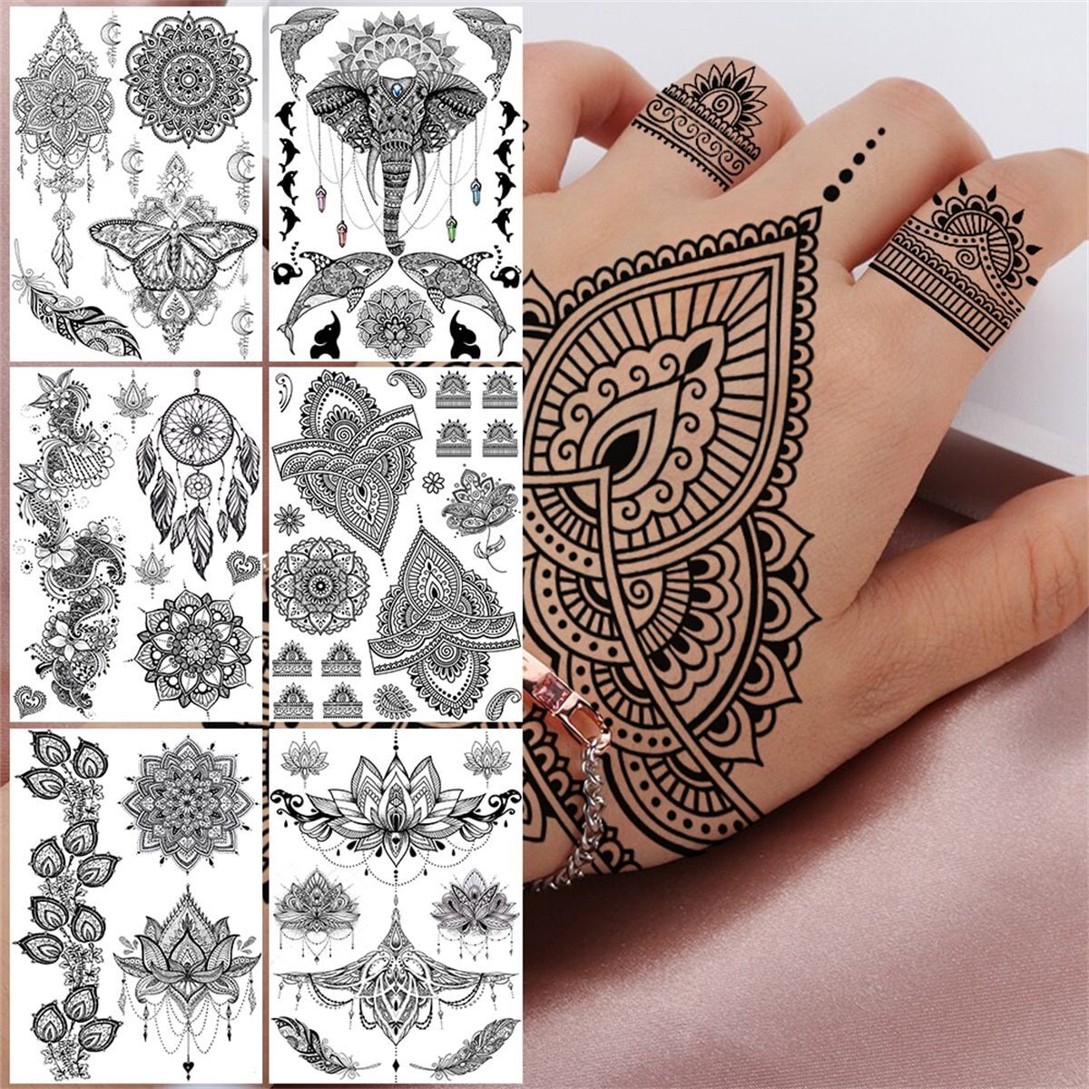 Henna Flower Tattoo