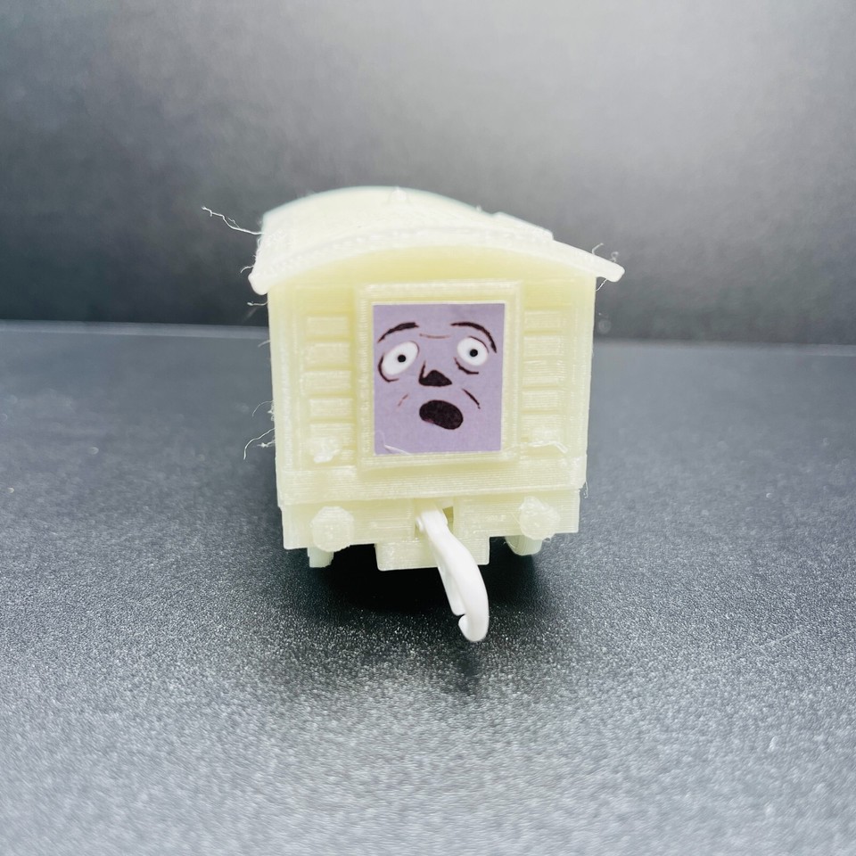 Thomas & Friends Trackmaster CUSTOM Green Glow In Dark Box Car Train ...