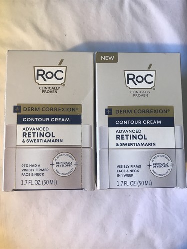 2x RoC Derm Correxion Contour Cream Advanced Retinol & Swertiamarin 1 ...