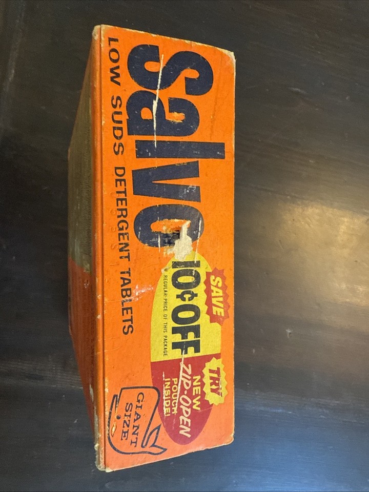 Salvo Laundry Detergent Tablets 10¢ Off Giant Sized New Vintage ...