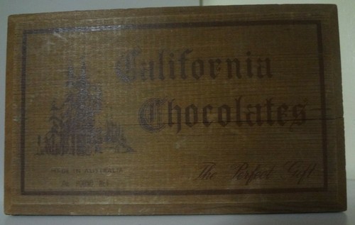 Vintage 1940s California Chocolates Wood Box - Gorgeous | eBay Australia