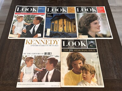 1963 - 64 LOOK Magazines Surrounding JFK Assassination President John F ...