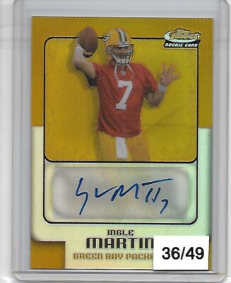 2006 Finest Gold Refractors #179 Ingle Martin 36/49 Autograph | eBay