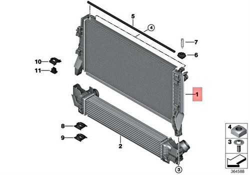 Genuine MINI Cooper One F54 F55 F56 F57 F60 S ALL4 First Radiator ...