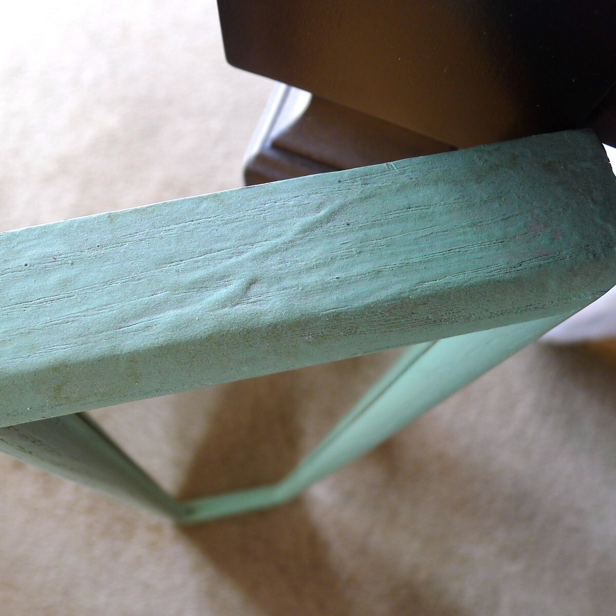 Vintage 3 Mirror Set Shabby Chic Jade Green Long Narrow 25-1/4x5-1/4 ...