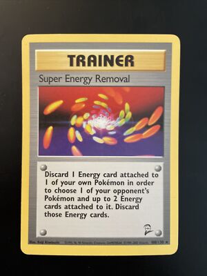 Pokémon TCG Super Energy Removal Base Set 2 108/130 Regular Unlimited ...