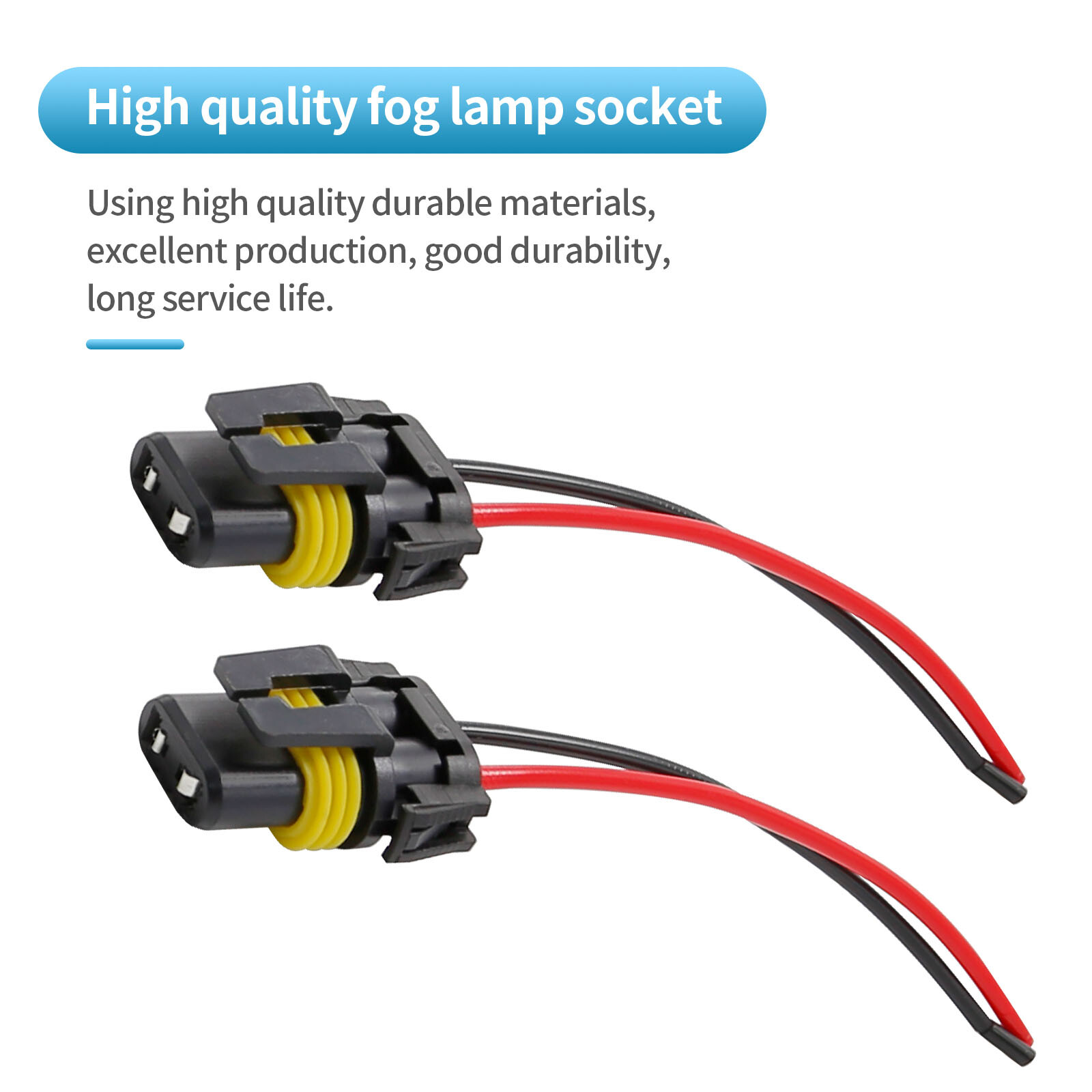 Extension Wire Pigtail Female H10 9145 Two Harness Fog Light Bulb ...