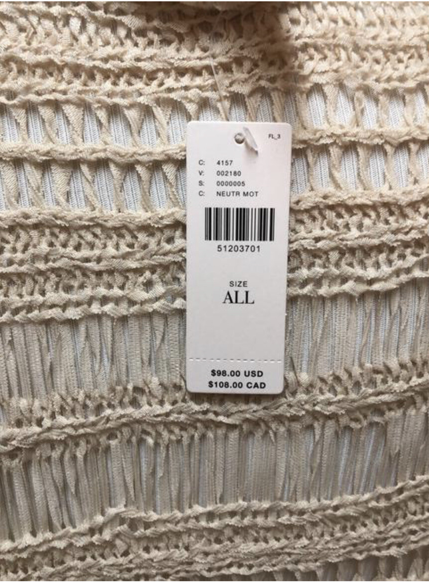 anthropologie Net Open Front Cardigan One size | eBay