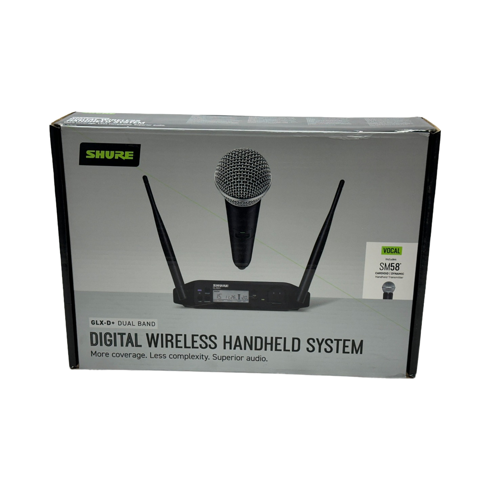 Authentic Shure GLXD24+ / SM58-Z3 Dual Band Digital Wireless Handheld ...