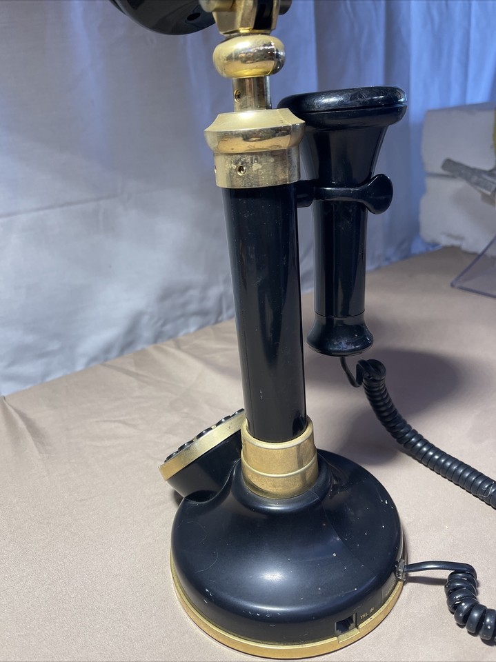 Antique candlestick rotary phone. Teleconcepts Inc. Model : Speak Easy ...