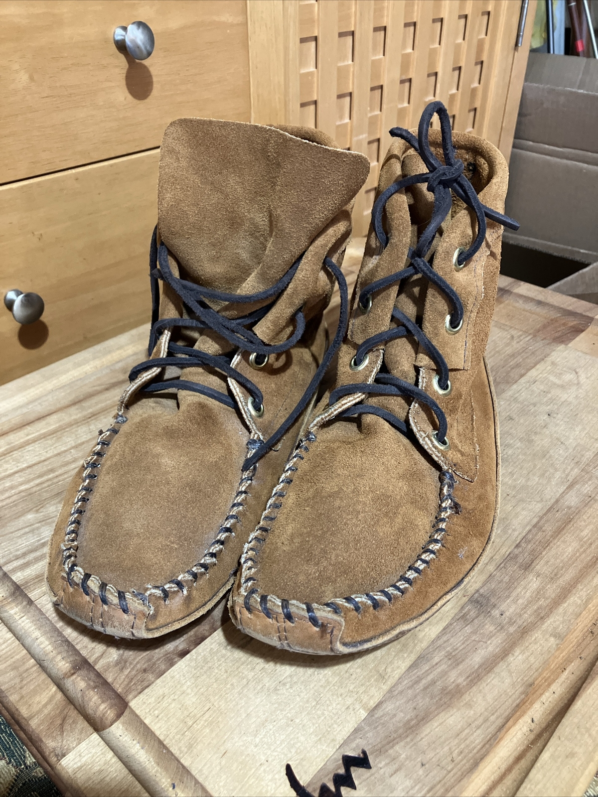 Itasca Moccasin Men's Hatchie Moccasin Leather Boot S… - Gem