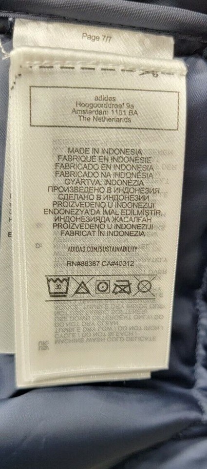 Adidas Essentials Down Insulated Puffer Jacket Men's Navy Blue White ...