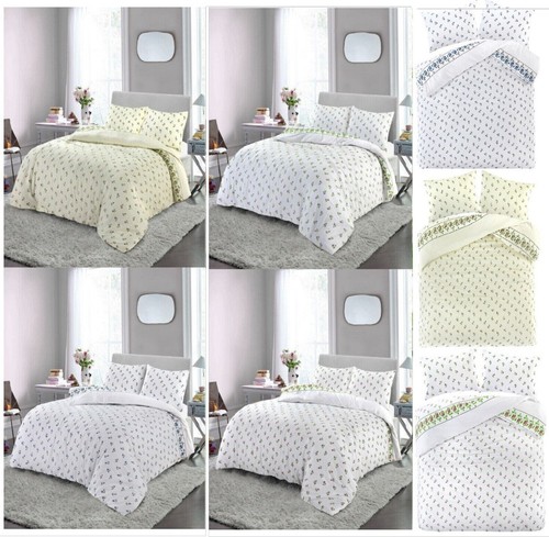 Rosebud Flannelette Duvet Quilt Cover Brushed Cotton Flannel Floral ...