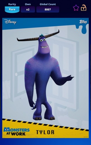 Topps Disney Collect Digital Monster At Work Debut TYLOR Doors Variant ...