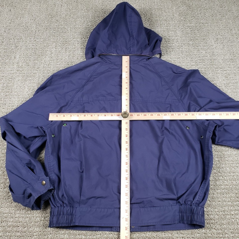 Vintage 90s GAP Jacket Mens Medium Navy Blue Military Utility Hooded ...