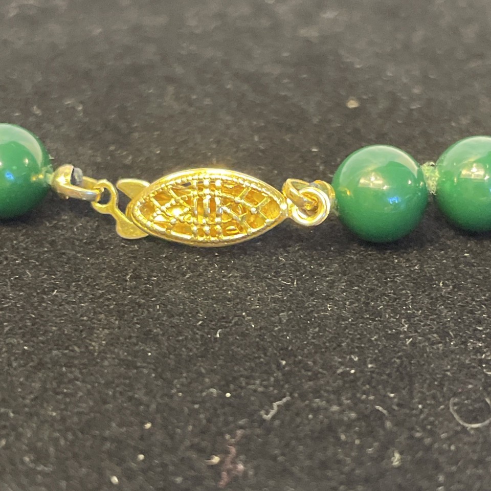 33 inch Dark Green Beaded French Knot Bold Necklace Japan Stackable | eBay