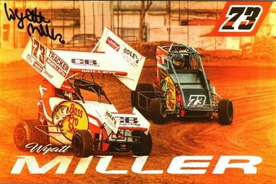 AUTOGRAPHED 2025 WYATT MILLER #73 BASS PRO SHOPS OUTLAW KARTS NASCAR ...