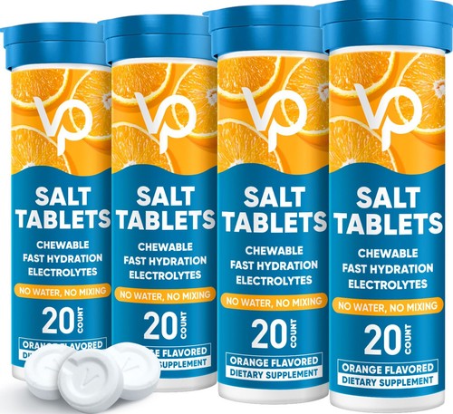 Chewable Electrolyte Tablets, Fast-Dissolve Sugar-Free Stick Salt ...